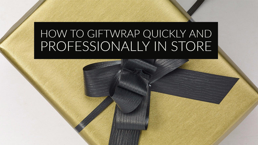 How to Giftwrap quickly and professionally In store – Kudos Giftwrap