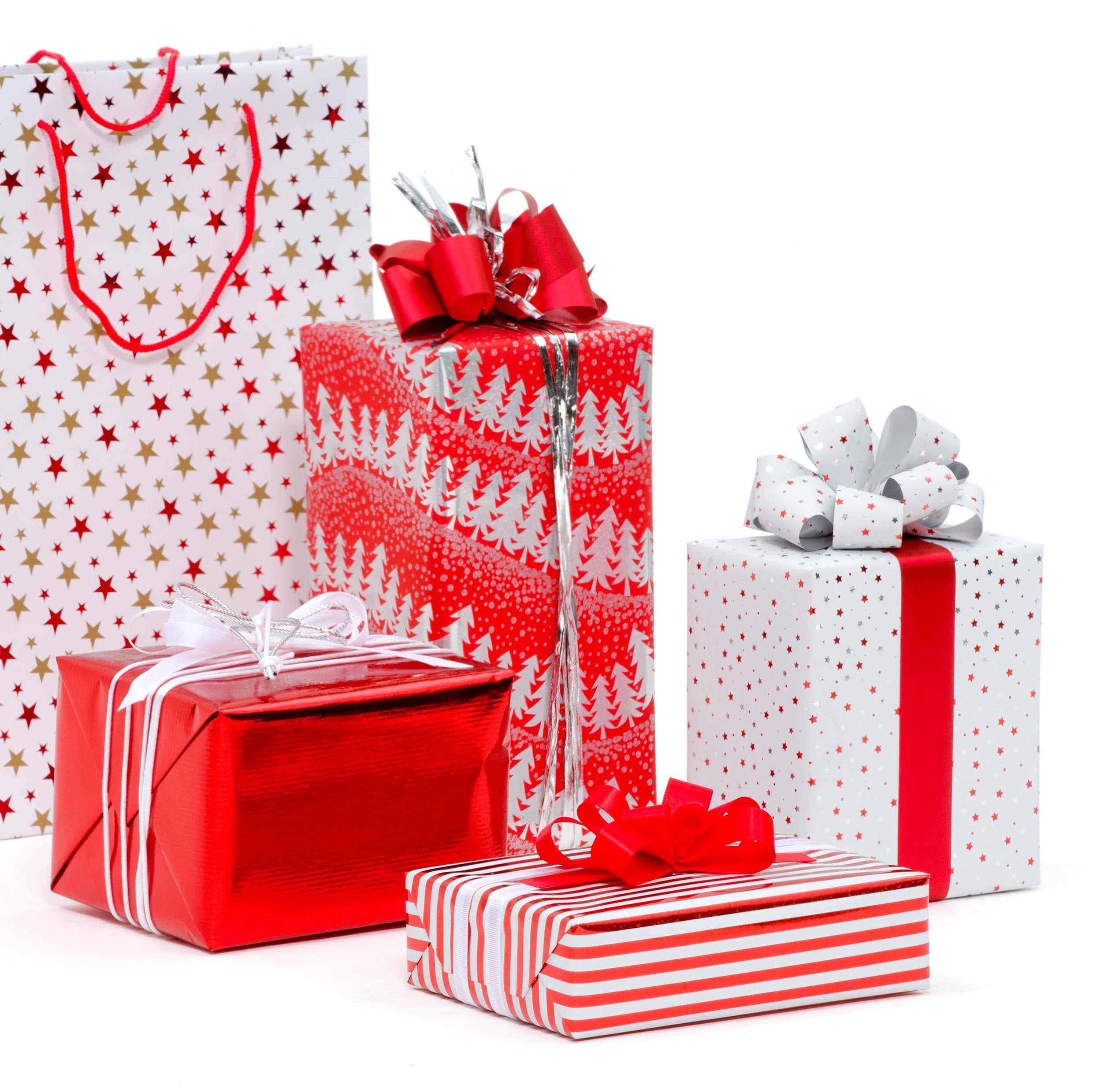 Red Shiny Christmas Gift Wrap | Christmas Gift Packaging – Kudos Giftwrap